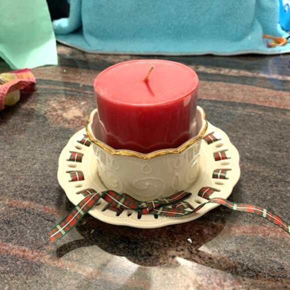 Lenox | Holiday | Lenox Christmas Giftables Candle Holder With Red ...